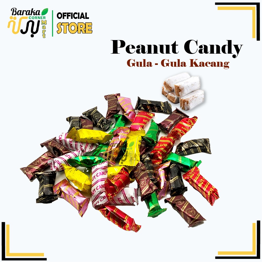 Gula-gula Kacang Tumbuk Sedap Peanut Candy Barley | Biskut Barli Kuih ...