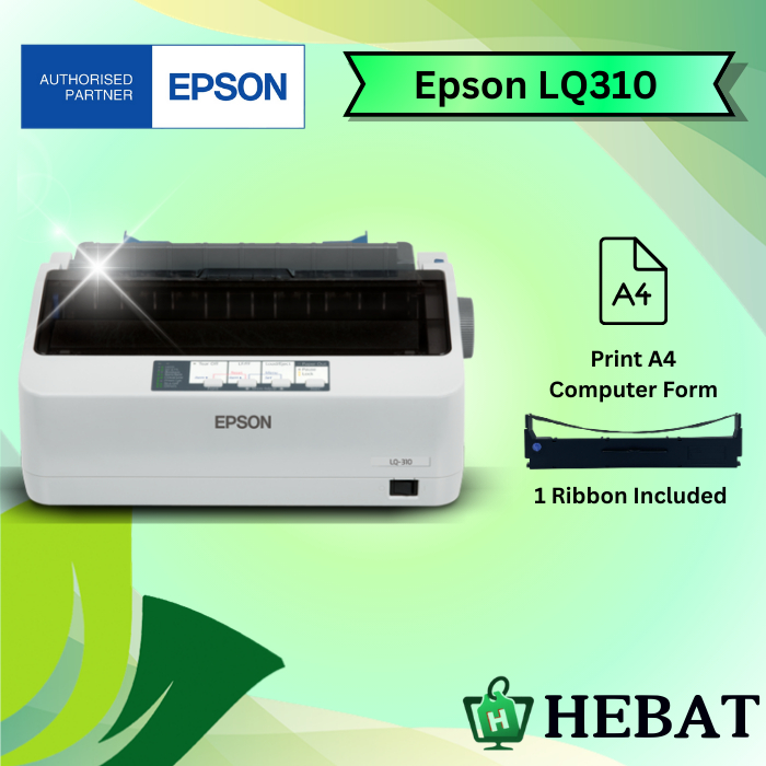 EPSON LQ310 DOT MATRIX PRINTER A4 24-Pin USB LQ 310 Computer Form ...