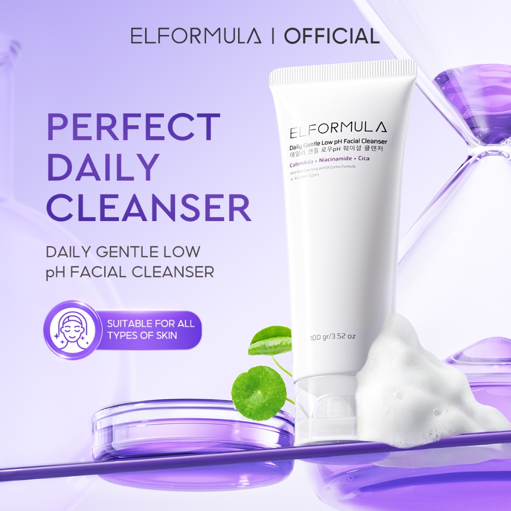 ELFORMULA Daily Gentle Low pH Facial Cleanser - Pencuci Muka Harian pH ...