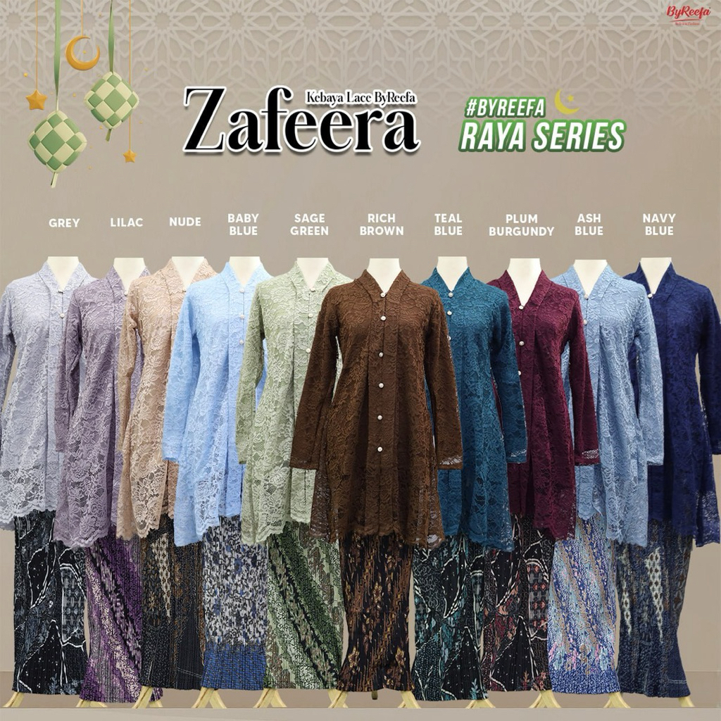 KEBARUNG LACE ZAFEERA DEWASA DAN KANAK-KANAK BATIK PLETED BYREEFA rich ...
