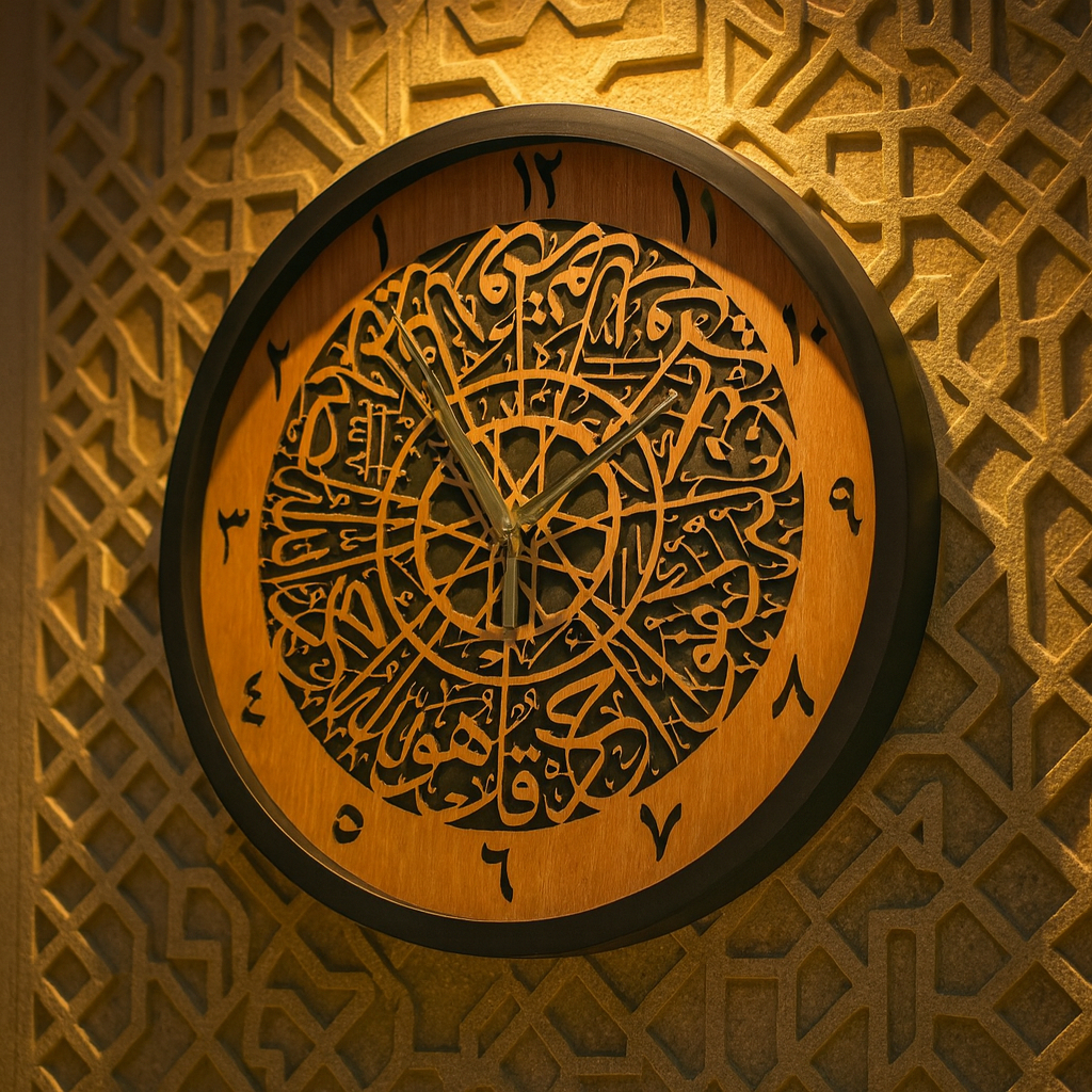 Jam Dinding Tawaf Islamic Decor Wall Clock Calighraphy Size 30cm ...