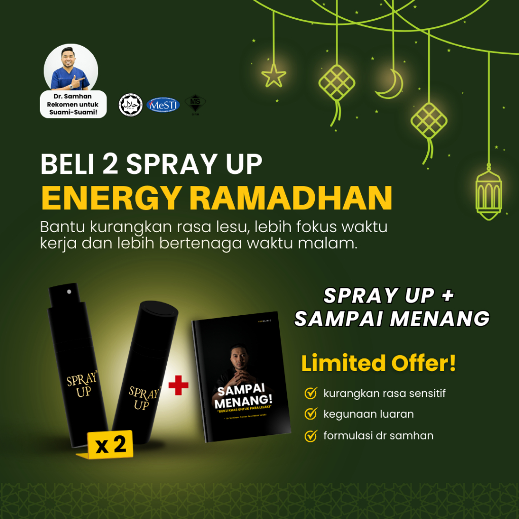 HIM WELLNESS Dr Samhan Buku Sampai Menang dan 2 Spray Up kurangkan ...
