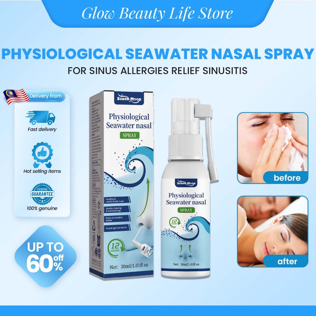 Physiological Seawater Nasal Spray 30ml Ubat resdung Sinus spray For ...