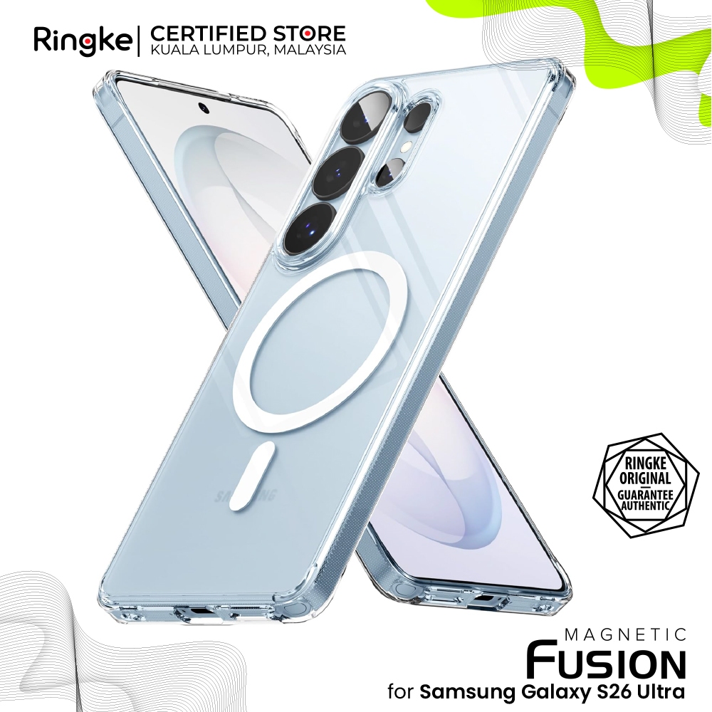 RINGKE® FUSION MAGNETIC Samsung Galaxy S26 Ultra Minimalist Crystal ...