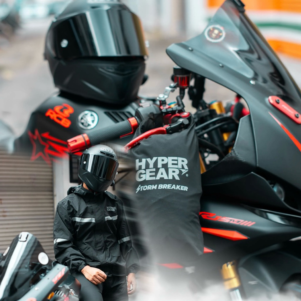 HYPER GEAR Raincoat STORM BREAKER 100% WATERPROOF Rain jacket 10000MM ...