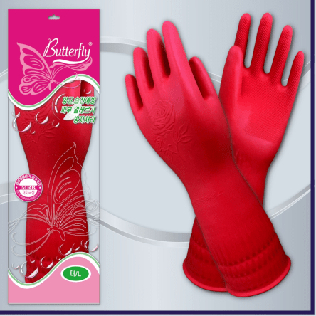 Sarung Tangan Getah Butterfly Tahan Kimia – Pelindung Kulit Batik Anti ...