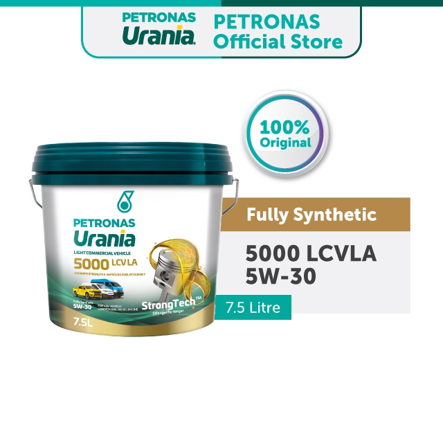 PETRONAS Urania 5000 LCV LA 5W-30 Fully Synthetic Diesel (7.5L ...