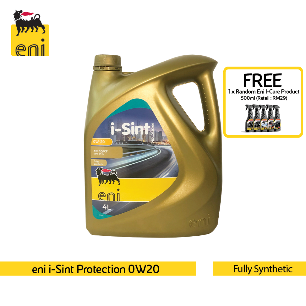 Eni i-Sint Protection 0W20 Fully Synthetic Gasoline Engine Oil (4L ...