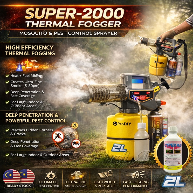 2000 2L Thermal Fogger Mosquito Insect Pest Killer Fogging Machine ...