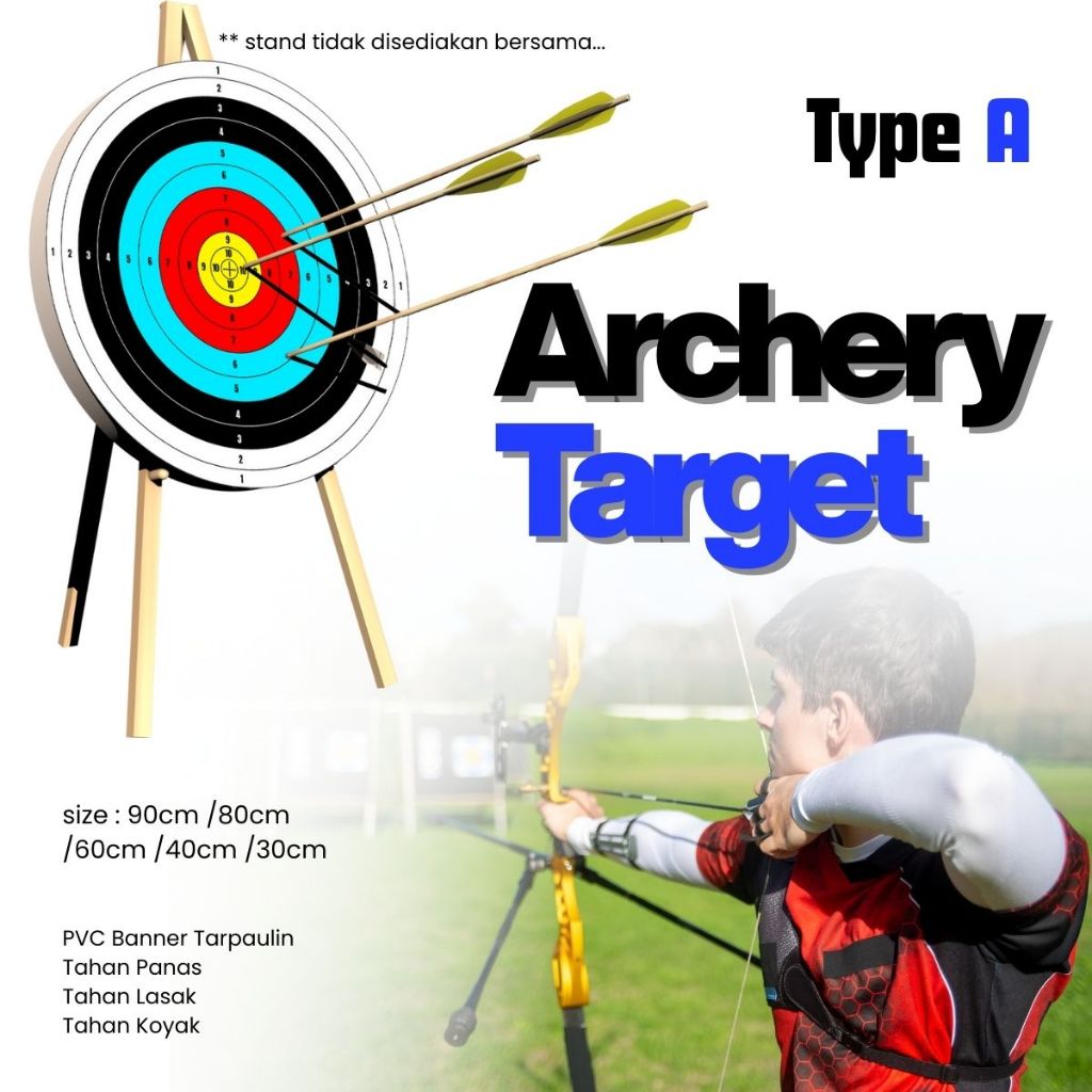 ARCHERY TARGET FACE / Tempat Target Anak Panah / Bulatan Memanah ...
