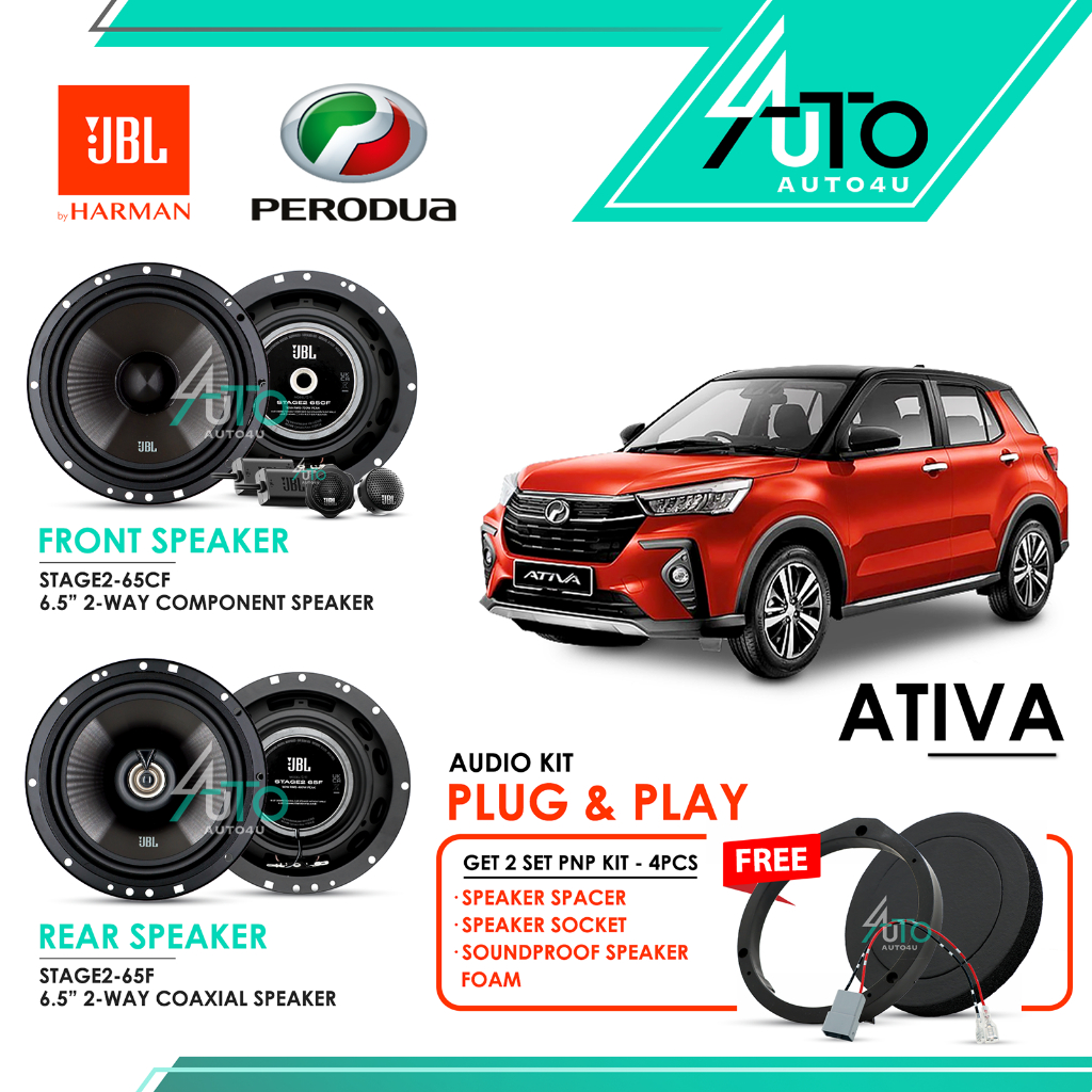 Perodua Ativa JBL Plug and Play Car Speaker Stage2 New Gen2 PnP Audio ...