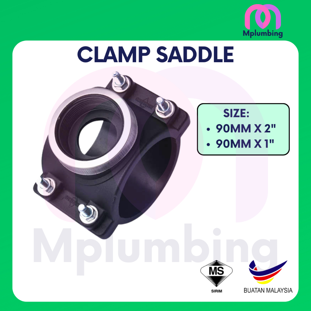 POLY CLAMP SADDLE ( 90MM X 2" - 90MM X 1" ) | Shopee Malaysia