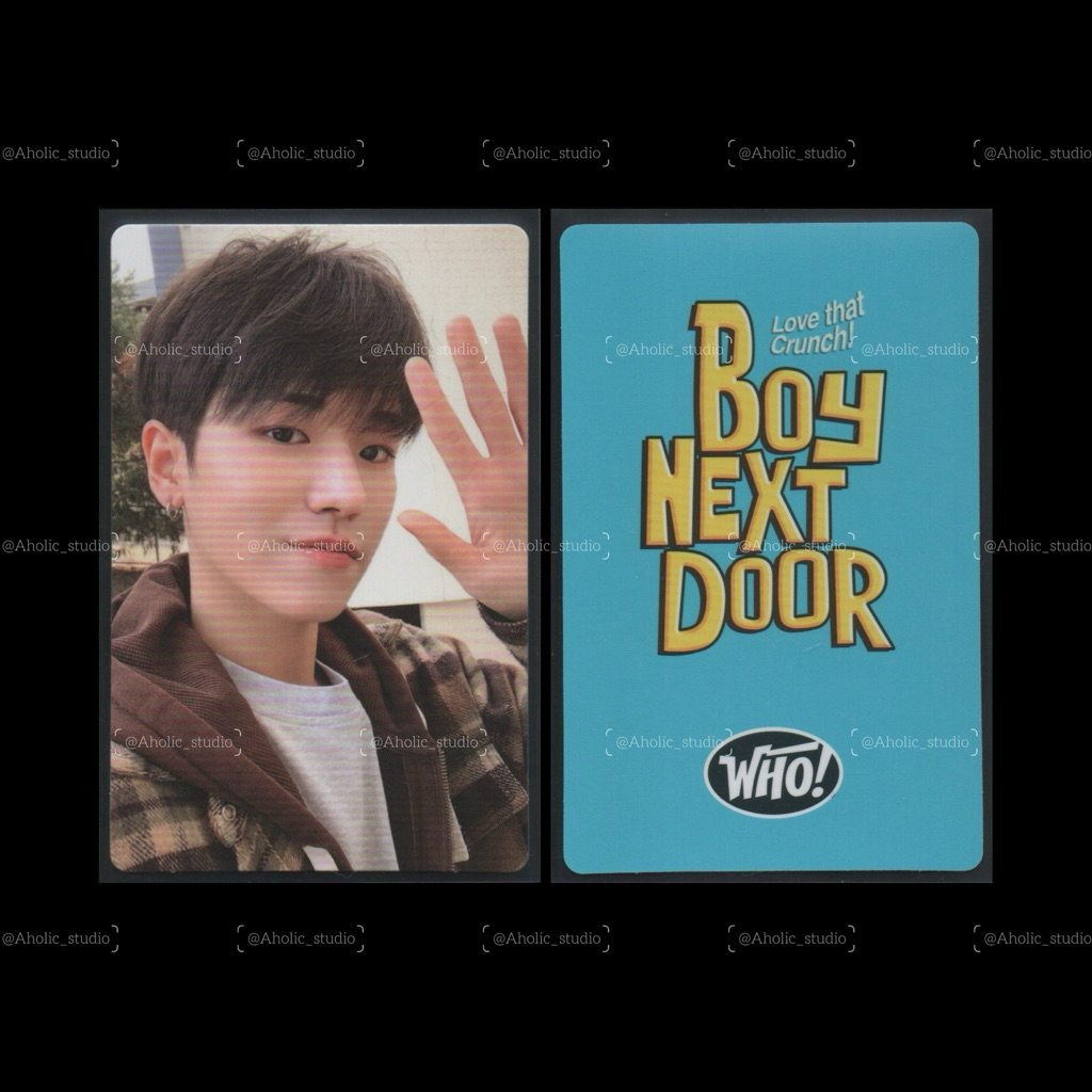 BOYNEXTDOOR(BND)-1st SINGLE ALBUM [‘WHO’] (Crunch ver.)PhotoCard｜SUNGHO ...