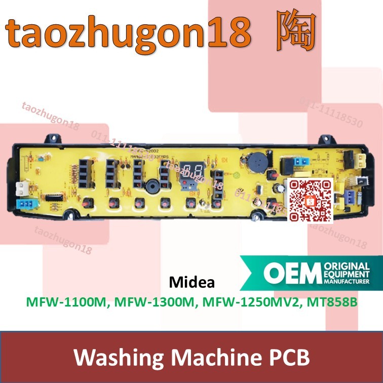 Midea Washing Machine Controller PCB Power Board Mesin Basuh MFW-1100M ...