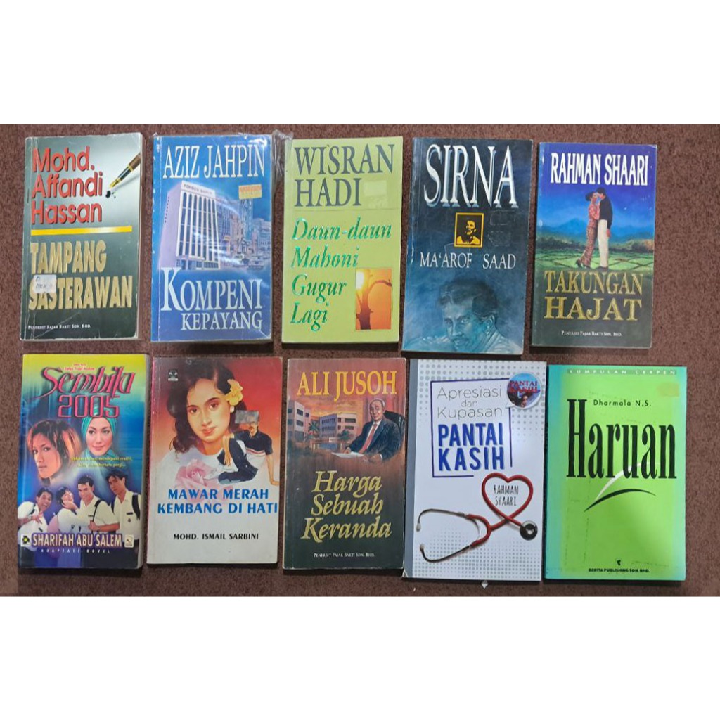 NOVEL LAMA PUISI CERPEN PENERBIR FAJAR BAKTI PEKAN ILMU BERITA MASA RAHMAN SHAARY | Shopee Malaysia