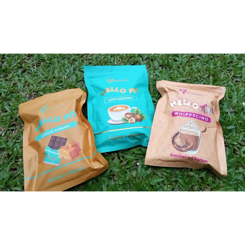 READY STOCK 💚 HELLO FiT HAZELNUT LATTE BY GLOW QUEENZ | Shopee Malaysia