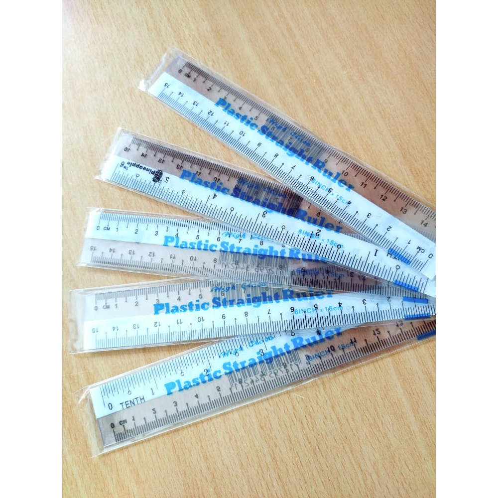 Plastic Straight Ruler 15cm | Shopee Malaysia