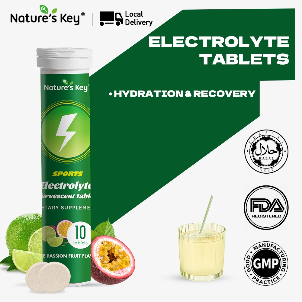 Nature's Key Electrolyte Effervescent Tablets – Hydration & Energy ...