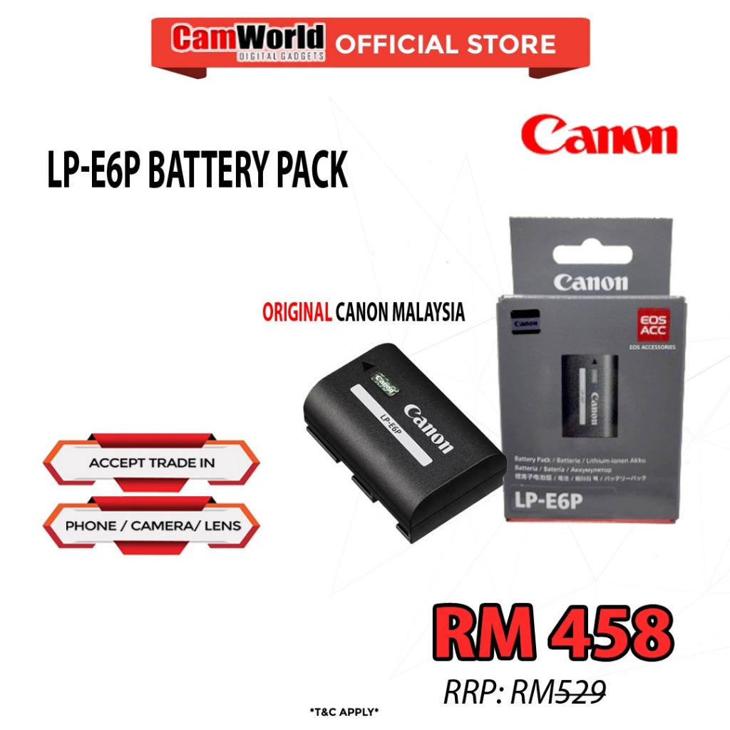 CANON LP-E6P BATTERY PACK (CANON MALAYSIA) | Shopee Malaysia