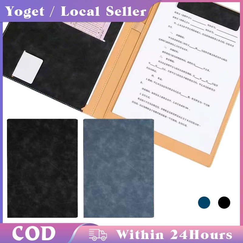 Magnetic A4 Folder / Office Business Leather Official Document Folder ...