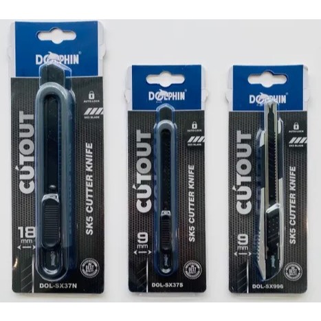 DOLPHIN CUTTER DOL-SX996/DOL-SX37S/DOL-SX37N SK5 CUTTER KNIFE 9mm/18mm ...