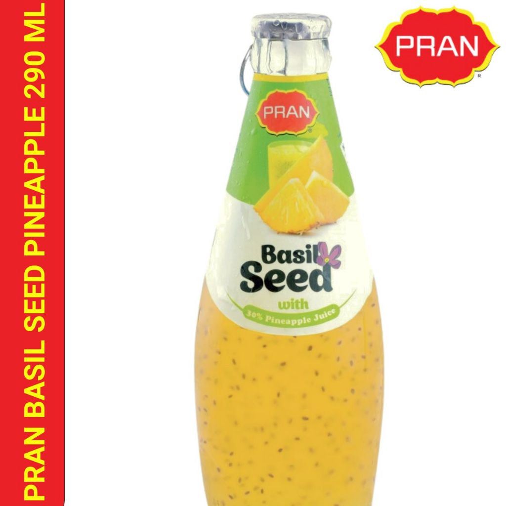 PRAN Basil Seed Fruit Juice Pineapple 290 ML. | Shopee Malaysia
