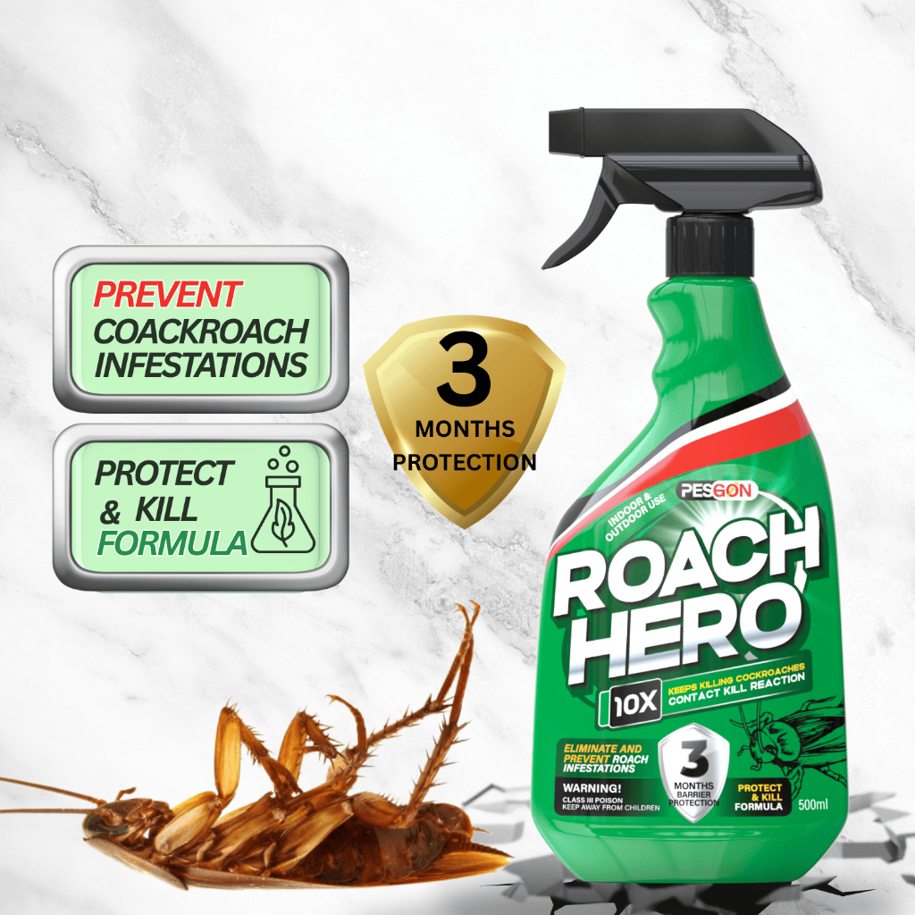 ROACH HERO by Pesgon. Cockroach Repellent - Prevent Infestations ...