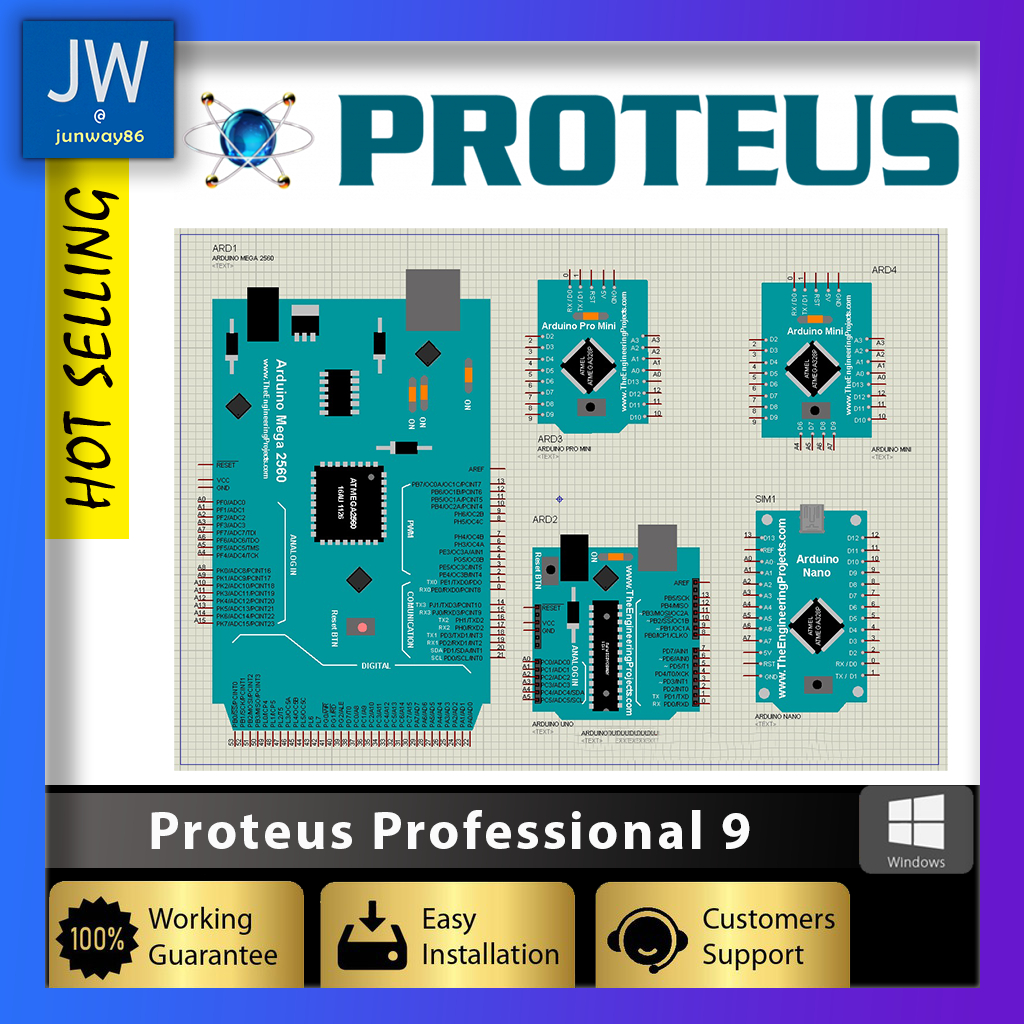 Proteus Professional 9 SP2 ( Arduino library) June 2025 Update with Installation Tutorial - Full ...