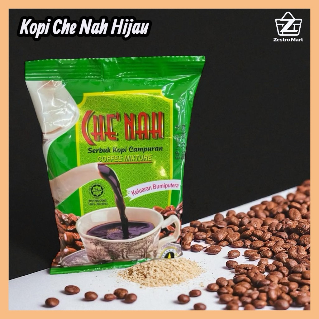 Kopi Che Nah Hijau Serbuk Kopi Campuran | Kopi Tradisional Bumiputera ...