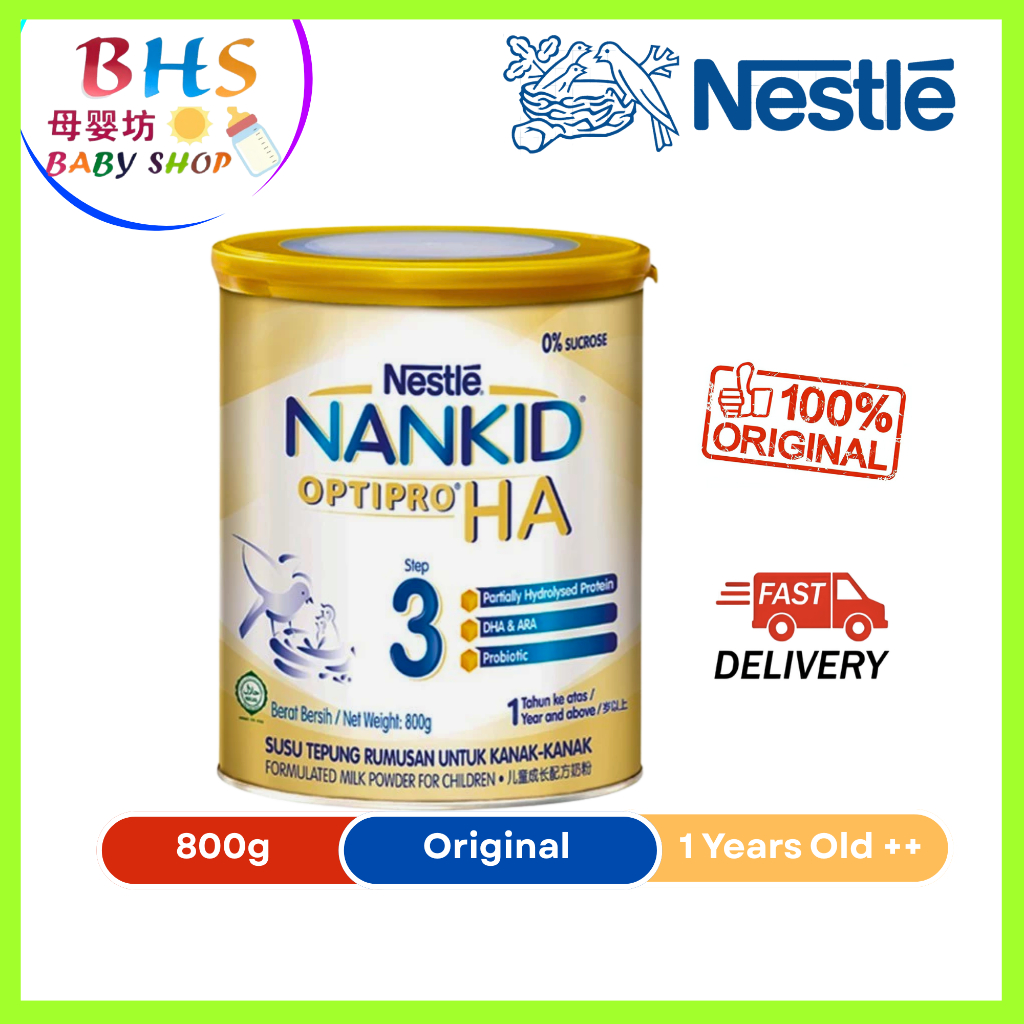 Nestle Nankid Optipro HA Stage 3 800g (Exp2026) Ready stock | Shopee ...