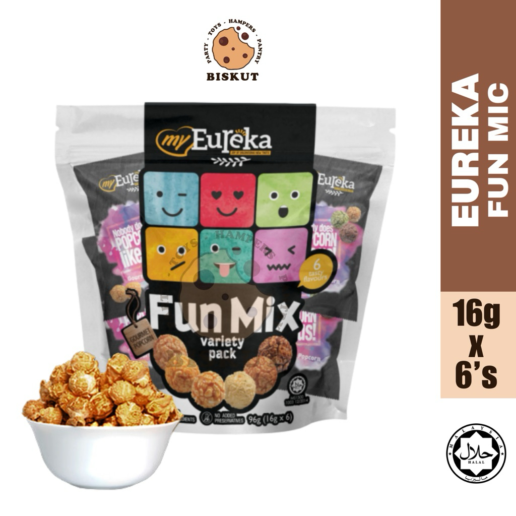 Eureka Fun Mix Variety Pack Assorted Flavours (16g x 6’s) | Shopee Malaysia