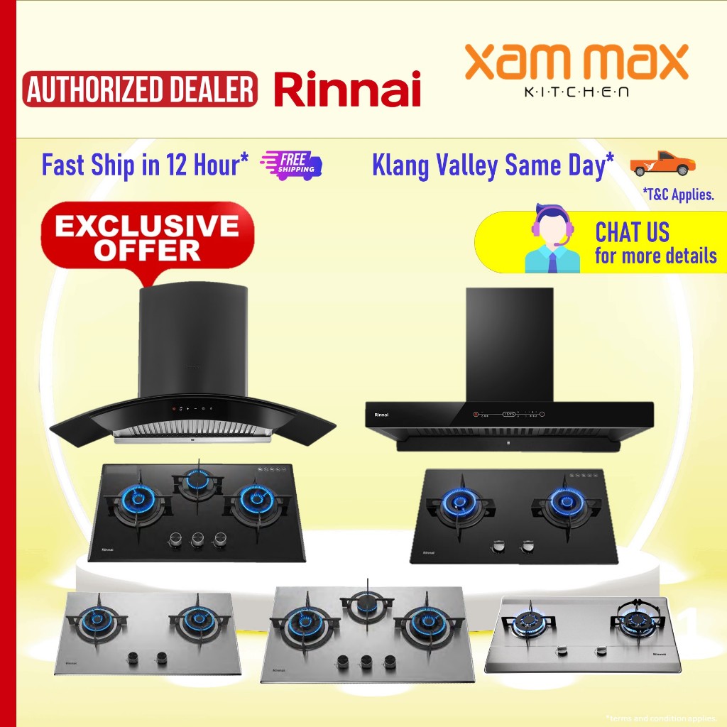 Rinnai Combo RH-C1159-PBW C1119GCW Hood + RB712NS RB713NS RB773S ...