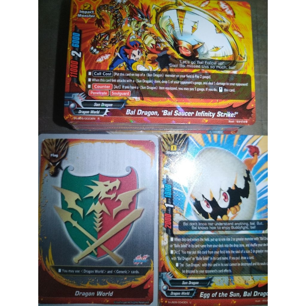 Buddyfight English Deck Sun Dragon Bal (FLAG IS PRINTER CARD) | Shopee ...