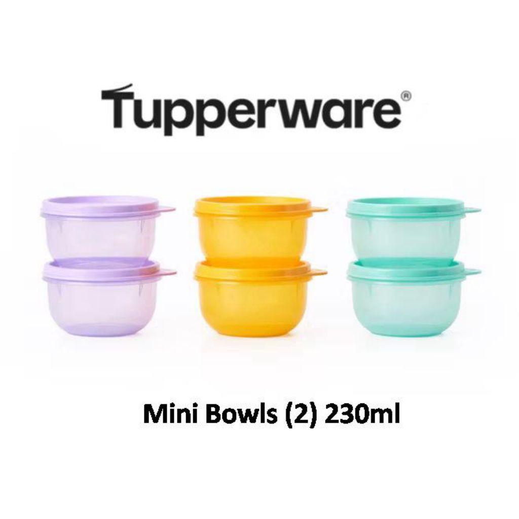 Tupperware Mini Bowls (6) | Shopee Malaysia