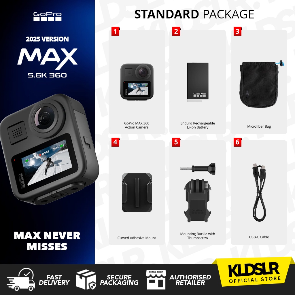 [NEW 2025 VERSION] GoPro Hero Max 2025 / Hero Max 360 Action Camera ...