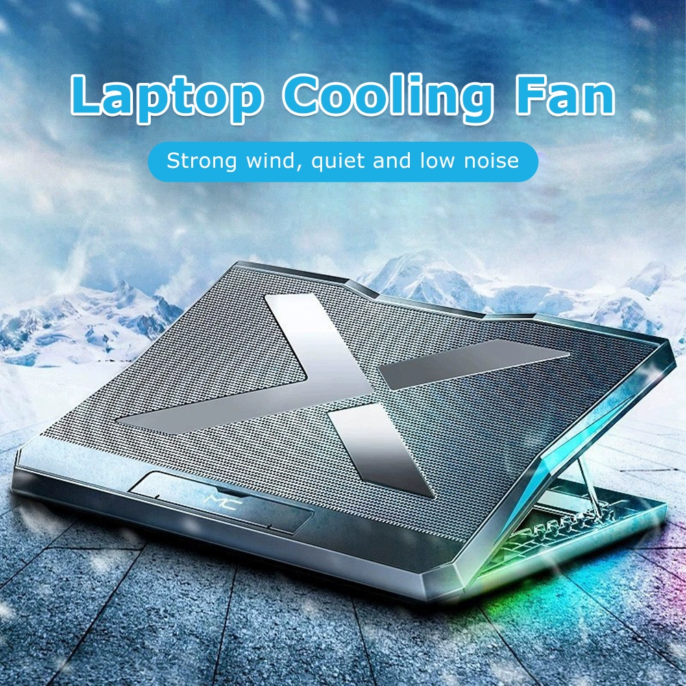 Laptop Cooler Fan 6 FAN Gaming Laptop Stand Cooler Adjustable Laptop ...