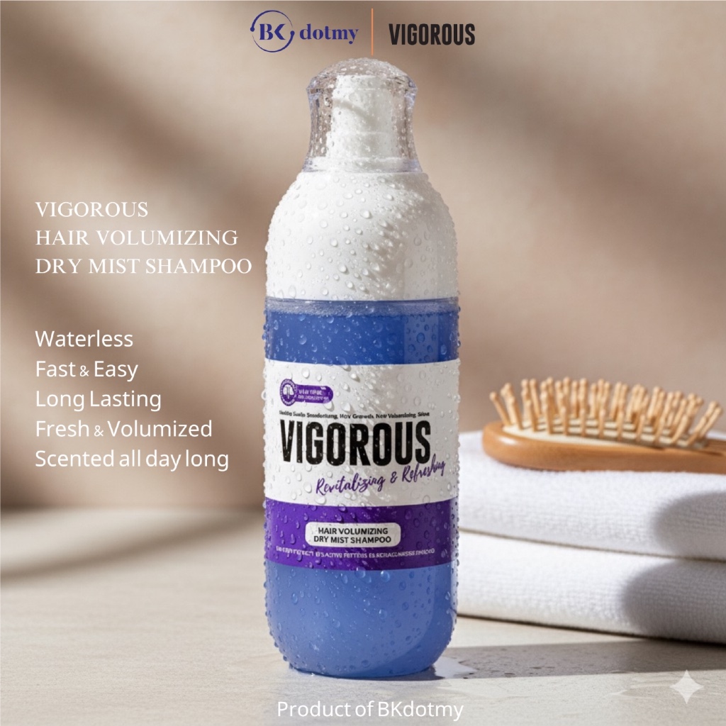 【BKDOTMY HQ】NEW LAUNCH - VIGOROUS Hair Volumizing Dry Mist Shampoo BY ...