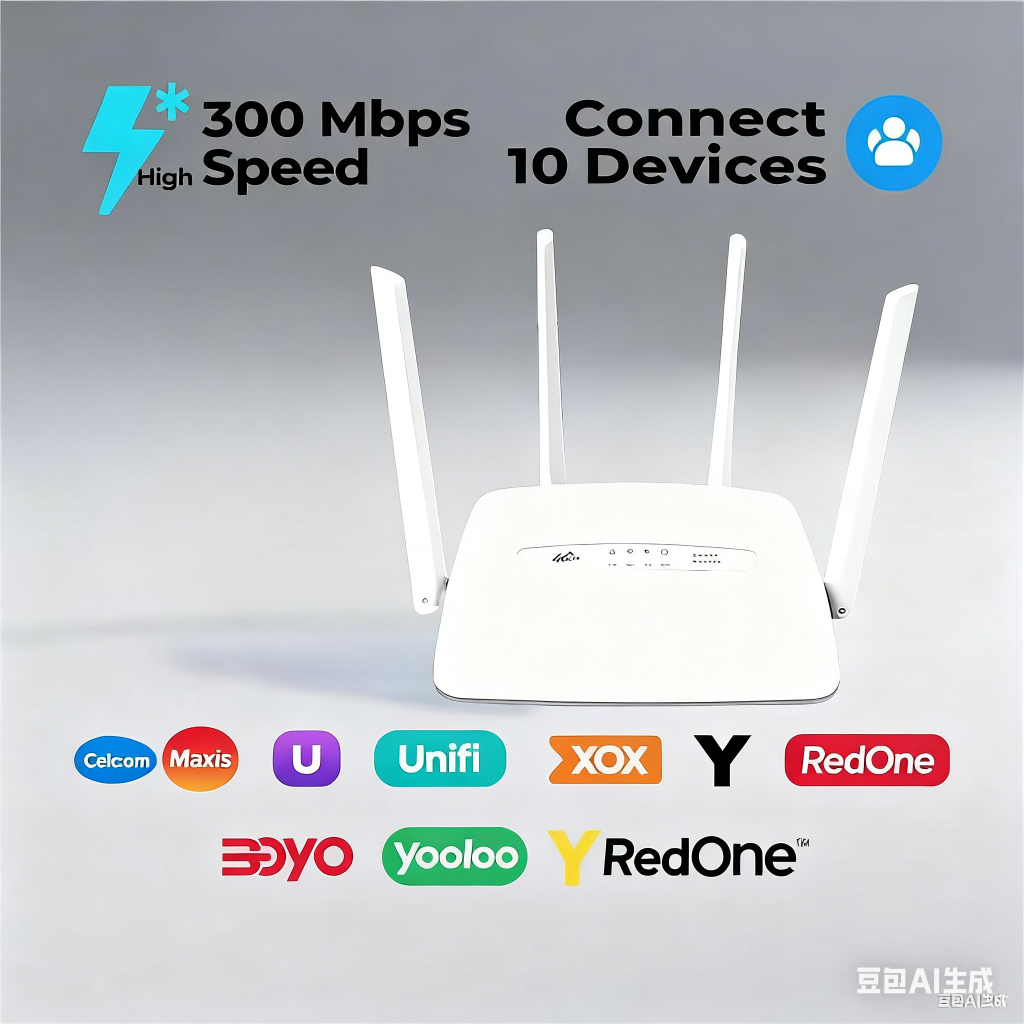 Modem WiFi 4G LTE Sehingga 600M, Terbuka, Serasi Kebanyakan Kad SIM ...