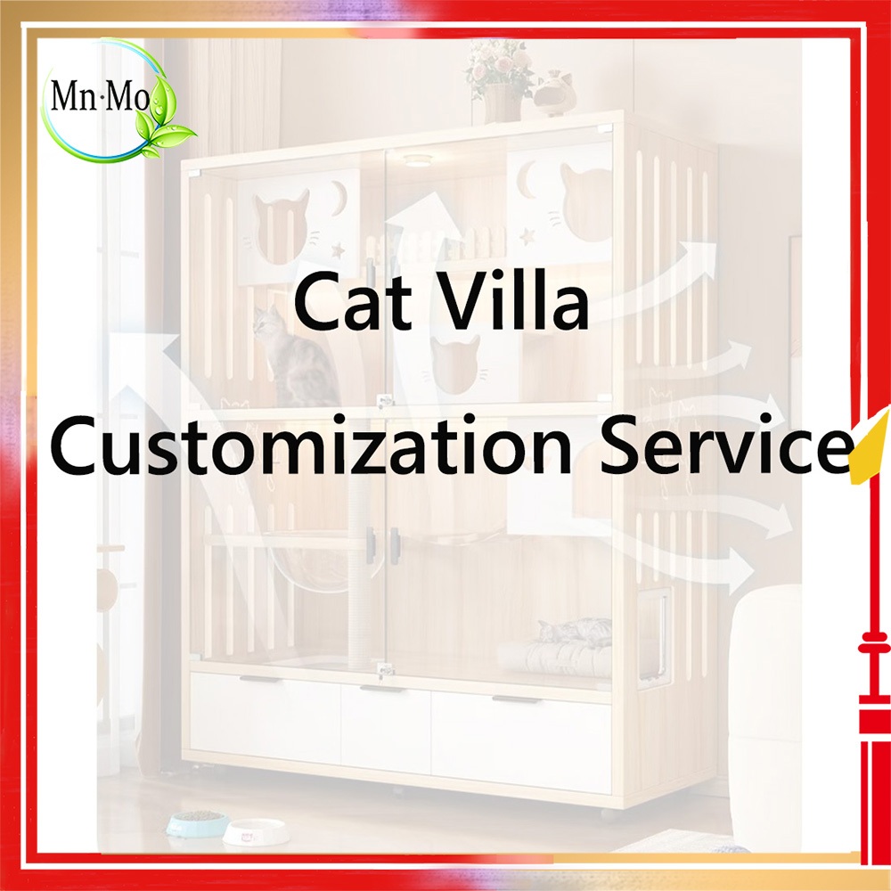 Cat Villa Customization Service Tempered Glass Cat Villa Cat House ...