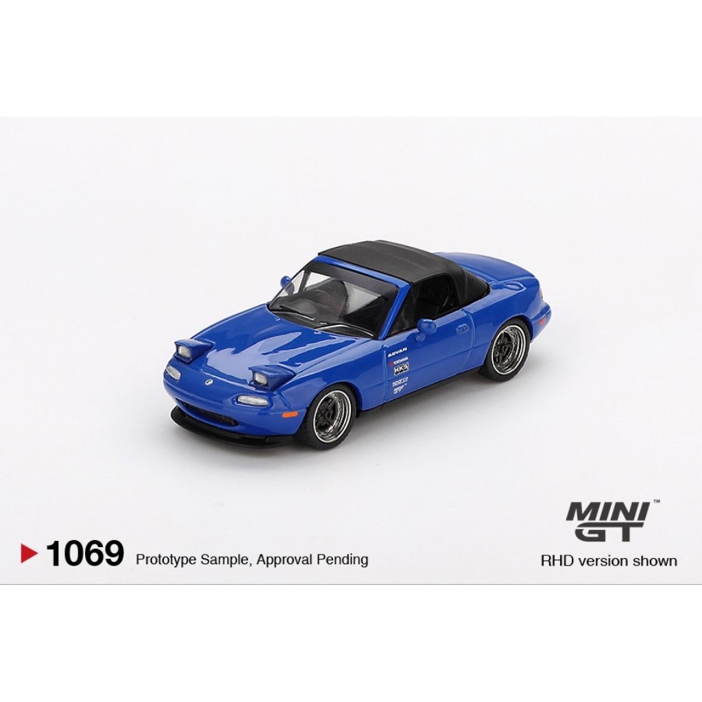 1/64 Mini GT #1069 Mazda Miata MX-5 (NA) Tuned Version (Dark Blue ...