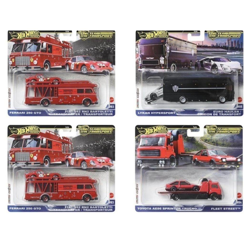 [PREMIUM] Hot Wheels Team Transport 2025 FLF56 (DASH H & J) Ferrari ...