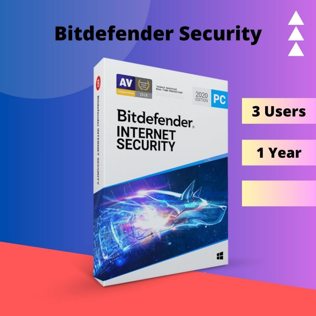 Bitdefender Total Security | Antivirus 1/3 Users | 1/2 Year Protection ...