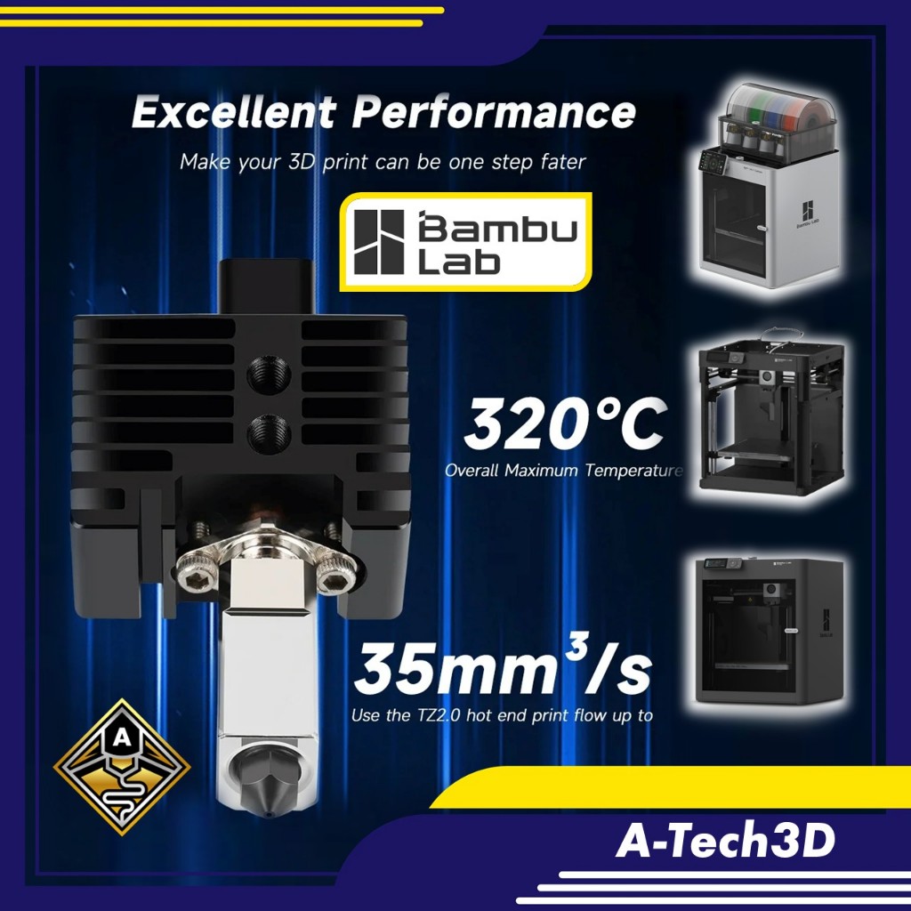BAMBU LAB X1 P1 SERIES HOTEND SPARE PARTS CERAMIC HEATER THERMISTOR ...