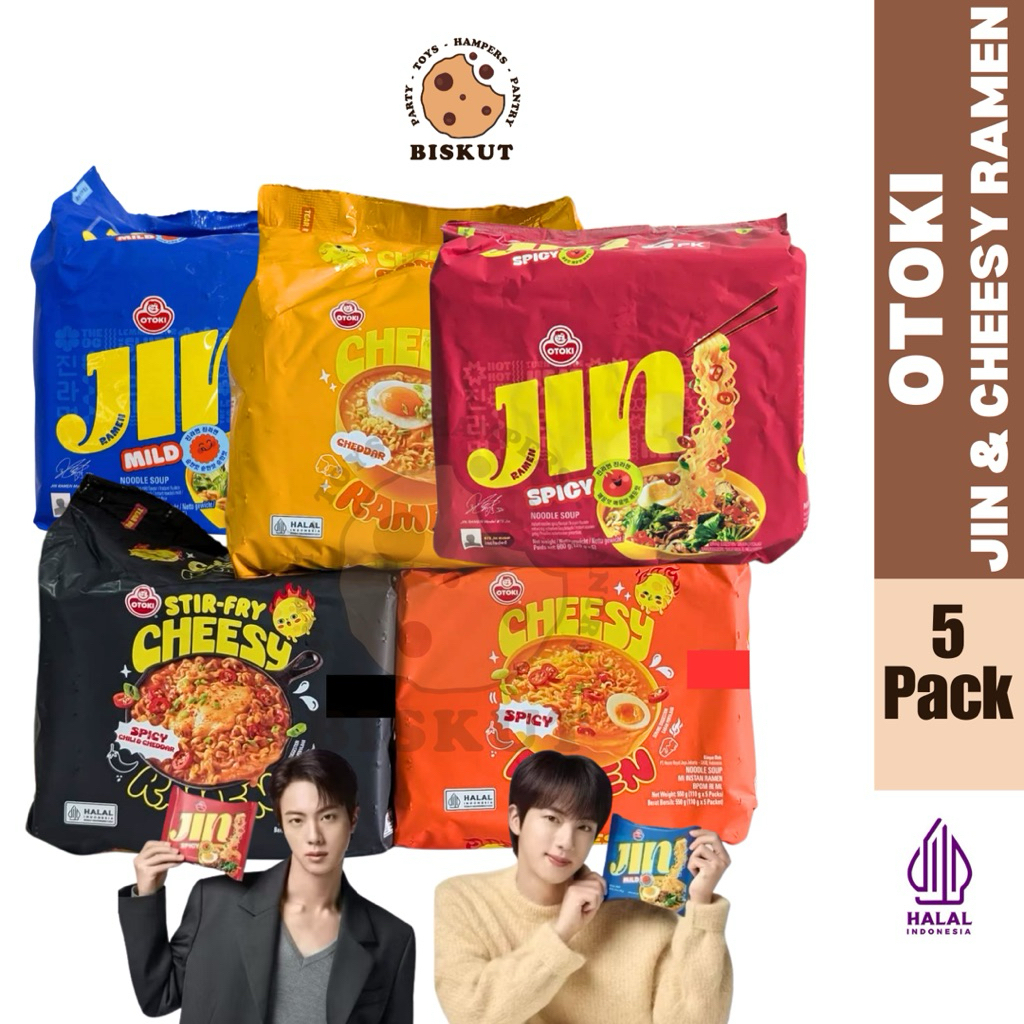 Halal Otoki Jin Ramen Spicy / Mild / Cheesy / Spicy Cheesy / Stir-Fry ...
