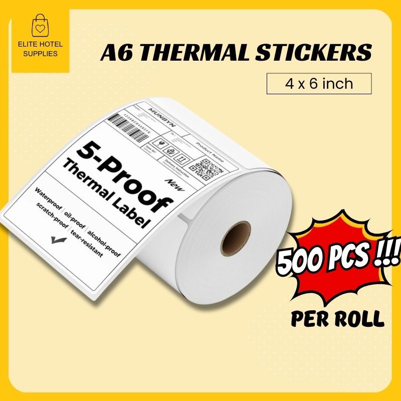 500pcs A6 Thermal Label Roll 100x150mm | AWB Airway Bill Shipping Print ...