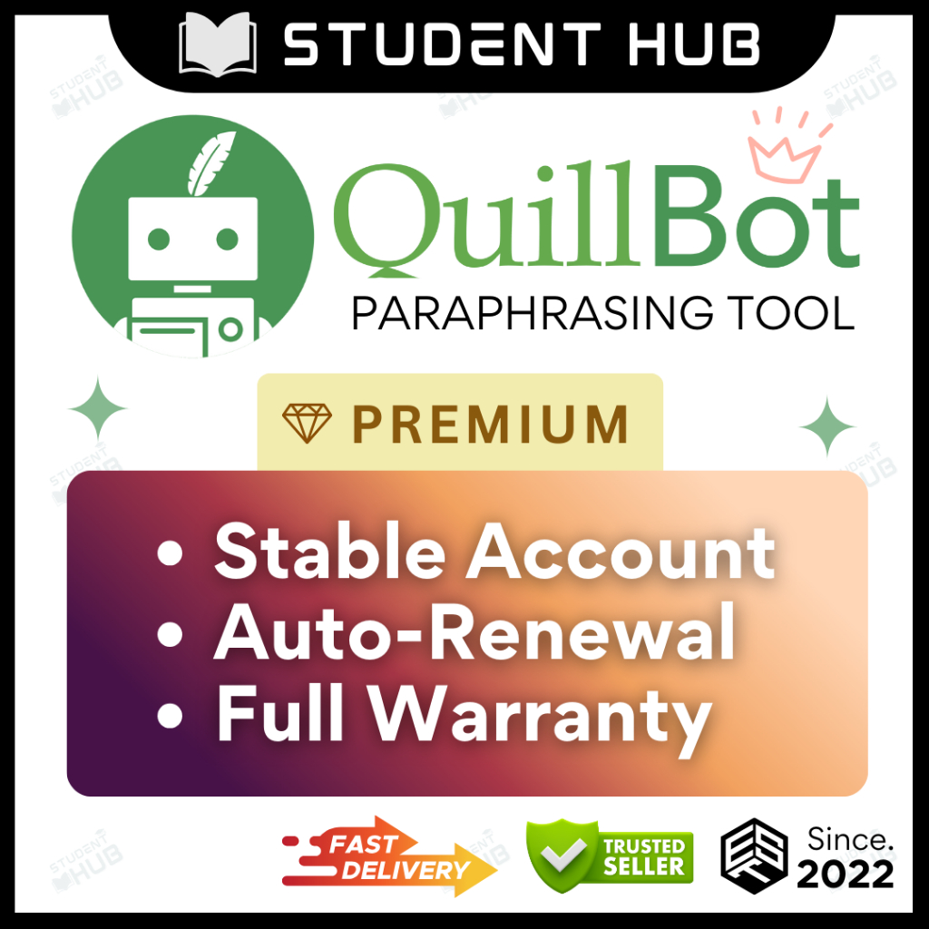 QuillBot Premium Paraphrasing tool Plagiarism Checker Account | Shopee ...
