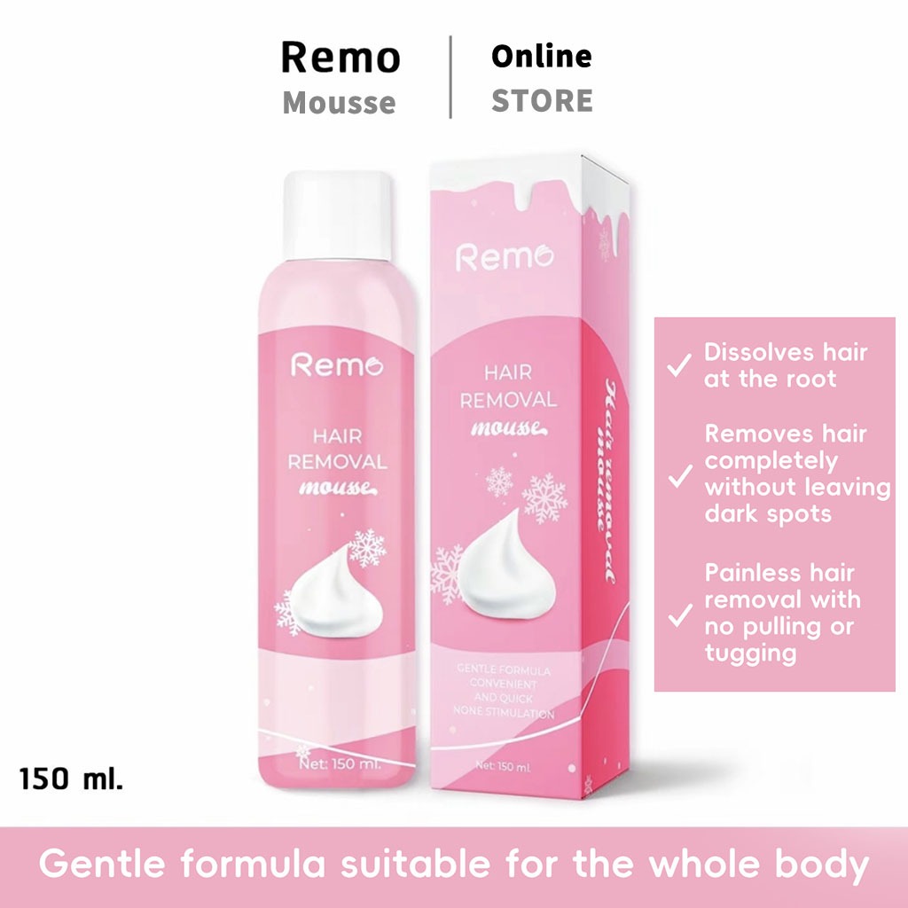 REMO Hair Removal Mousse Private part hair removal spray Painless ...