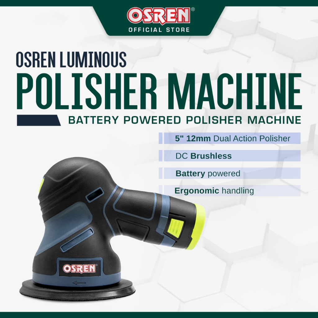 OSREN Luminous Polisher Machine - Portable Dual Action Polisher ...