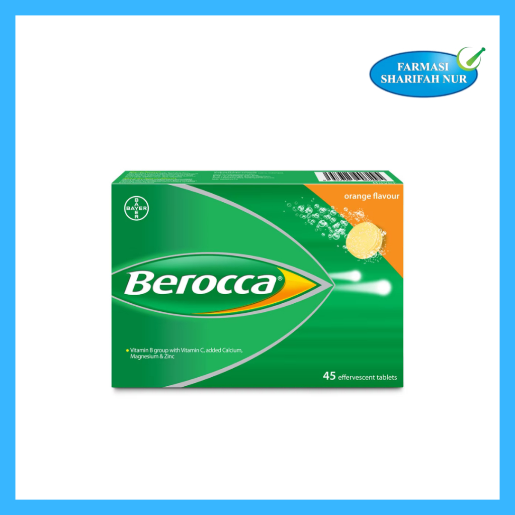 Berocca Effervescent Tablets Orange Flavour | Shopee Malaysia
