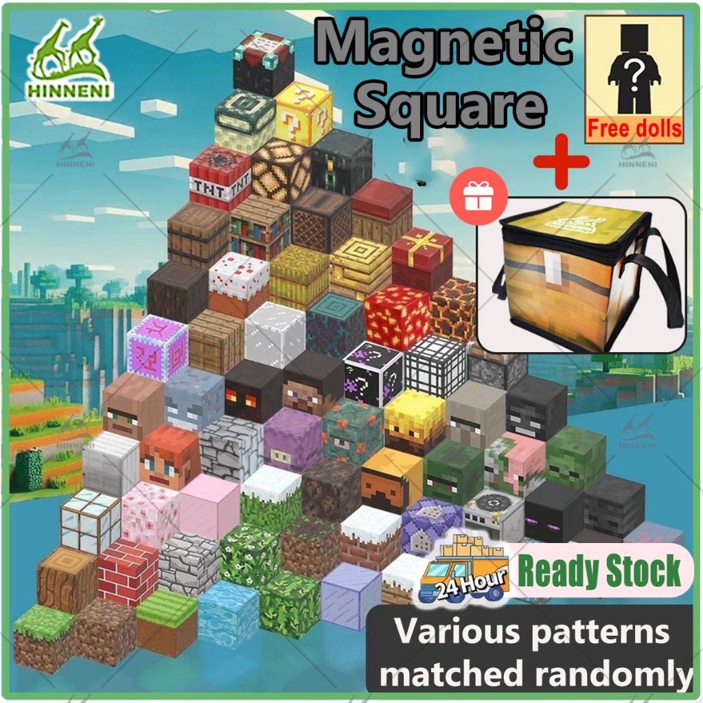COD🔥Free Gift🔥DIY Magnetic Block mainan Magnet Creative Assembly Gift ...
